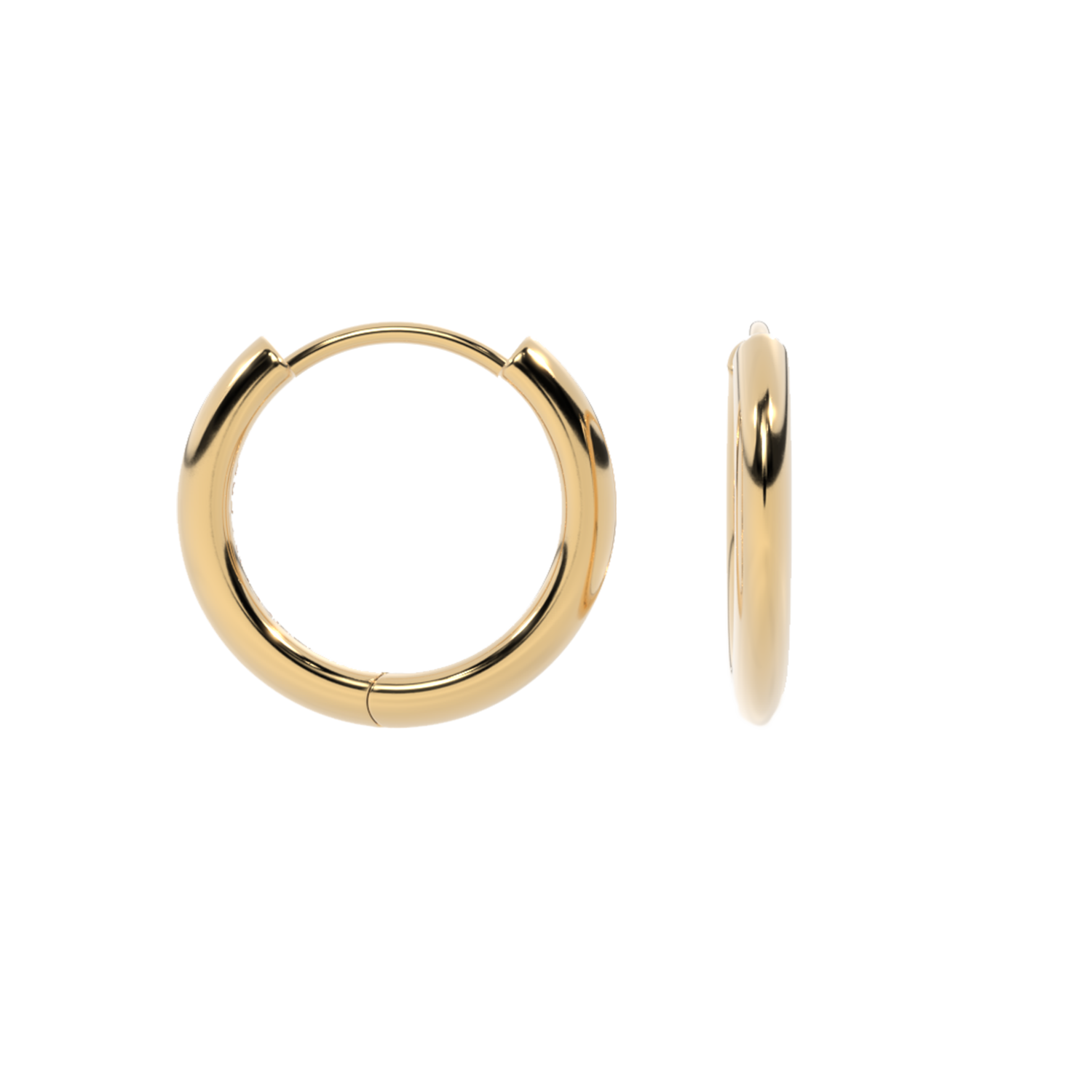 14K Yellow Gold Hoops – Fenton