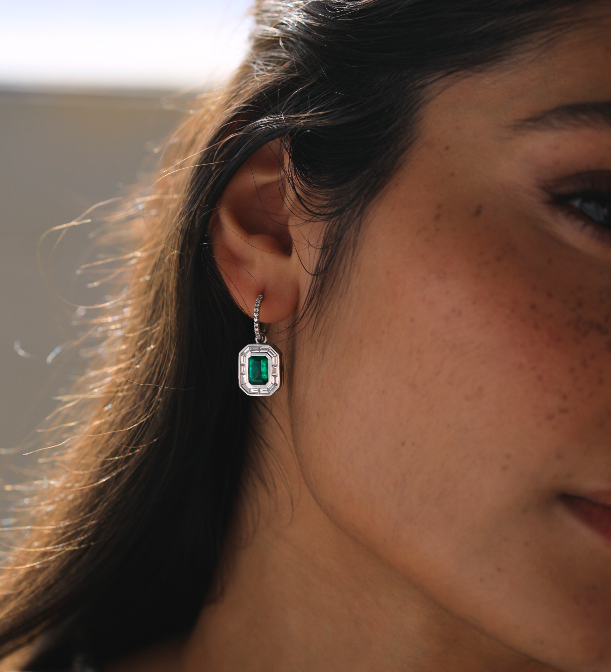Fenton x Gemfields Deco Drop Earrings