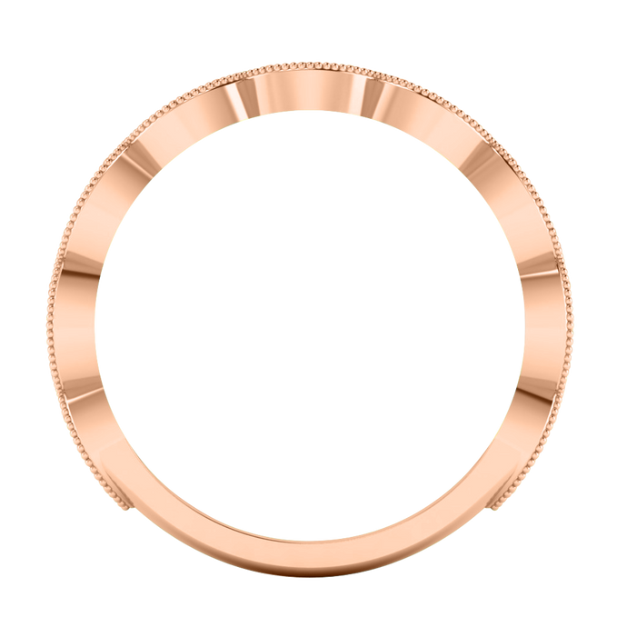 Fenton - Laurel, Ruby, 18kt Rose Gold - Wedding Ring