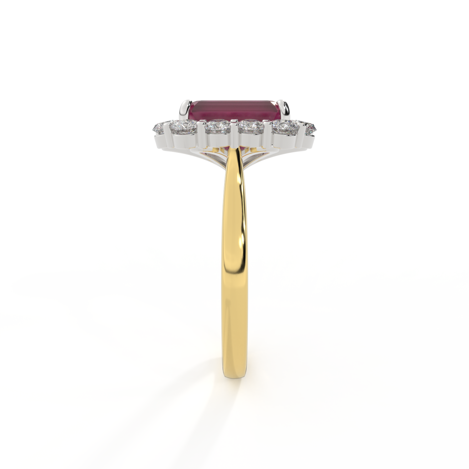 Mayfair Emerald Ruby 18K Yellow Gold Ring – Fenton