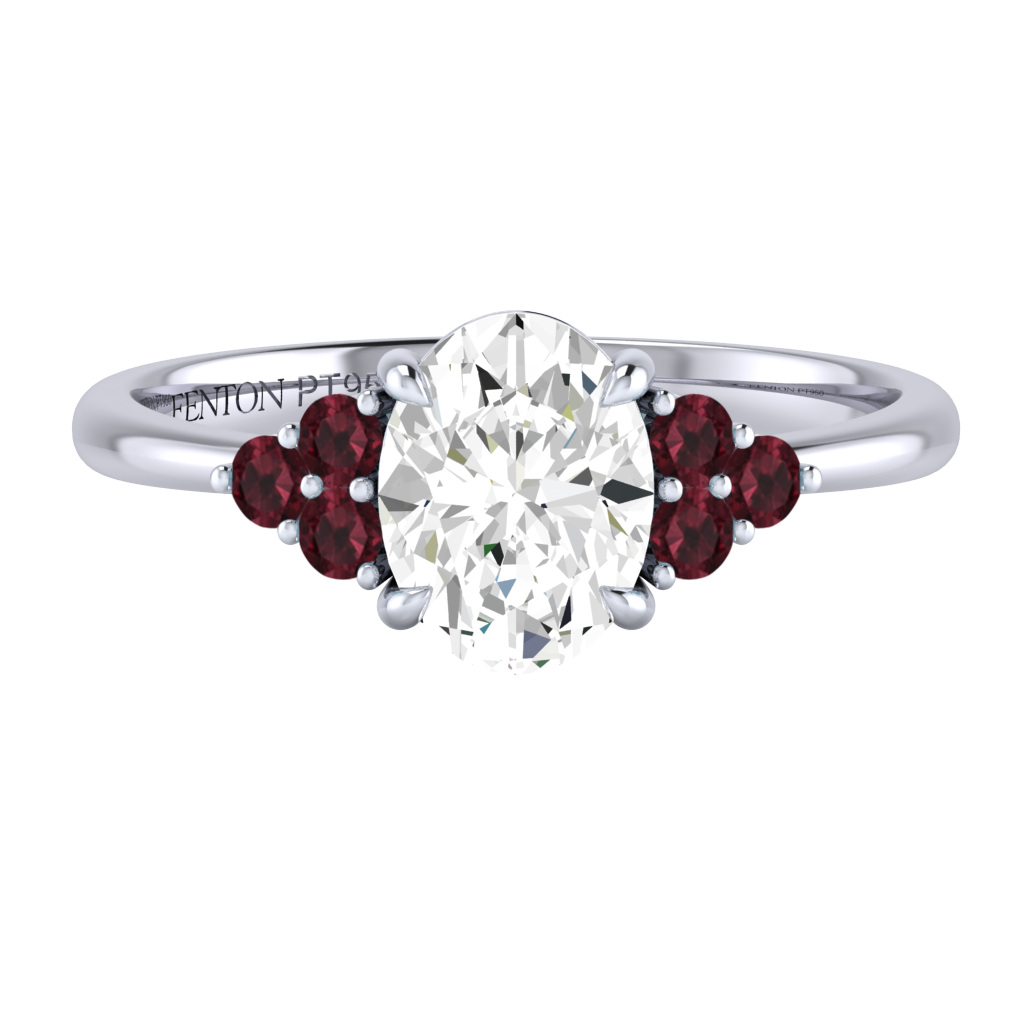 Lab Grown Diamond Trefoil Platinum Ring (IGI LG455035488) – Fenton