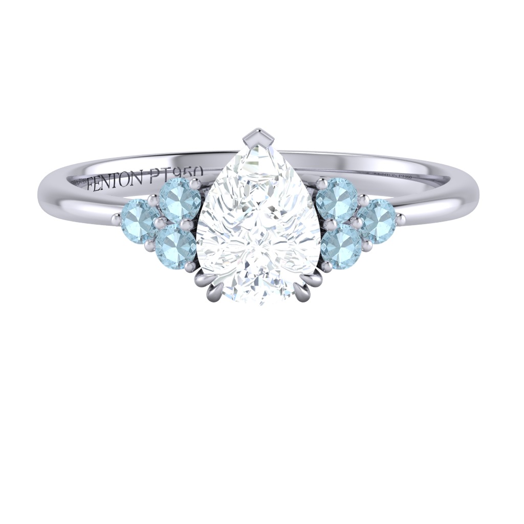 Lab Grown Diamond Trefoil Platinum Ring (IGI LG694591082) – Fenton