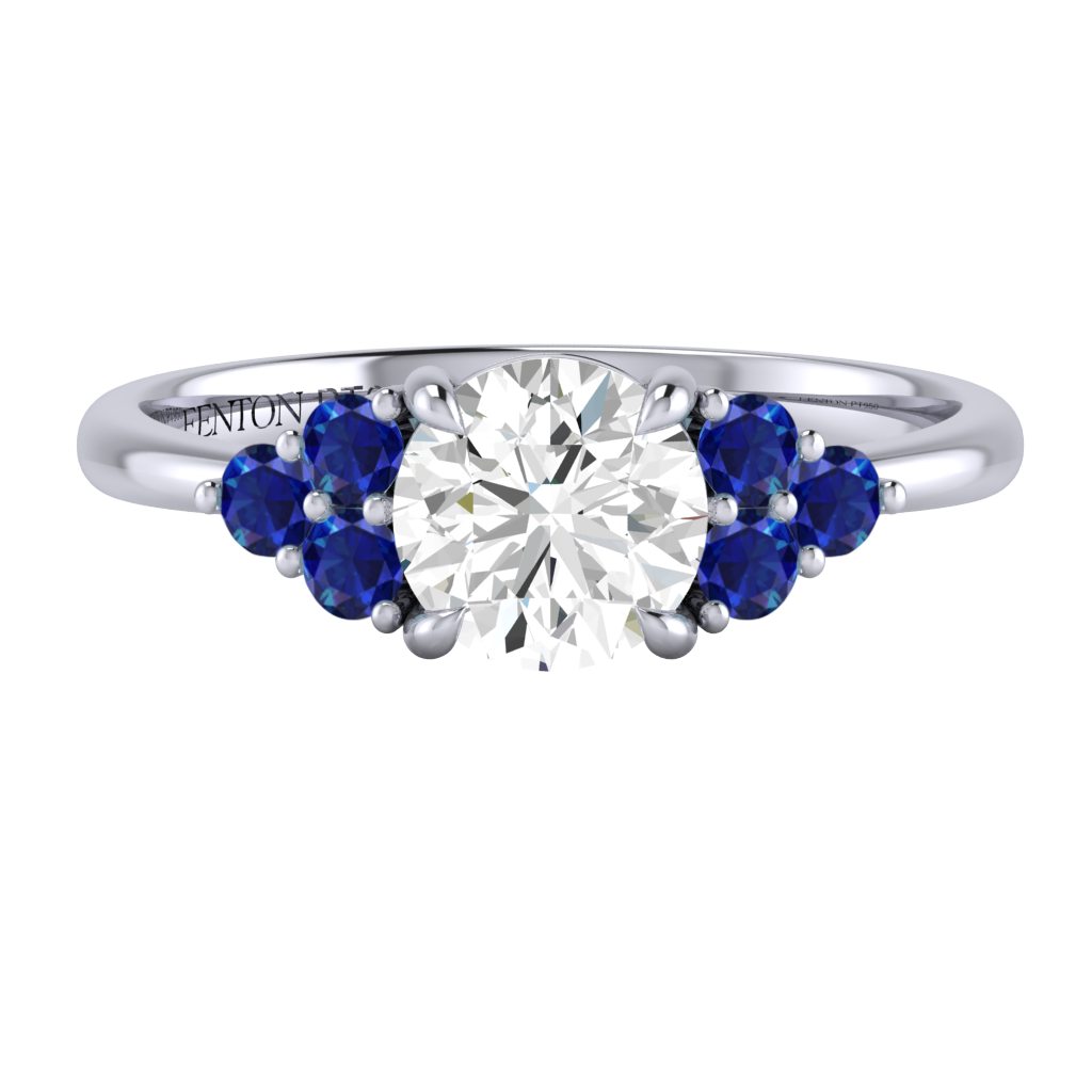 Naturally Mined Diamond Trefoil Platinum Ring (IGI 662447901) – Fenton