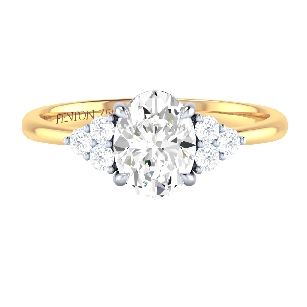 Lab Grown Diamond Trefoil 18K Yellow Gold Ring (IGI LG534265190) – Fenton