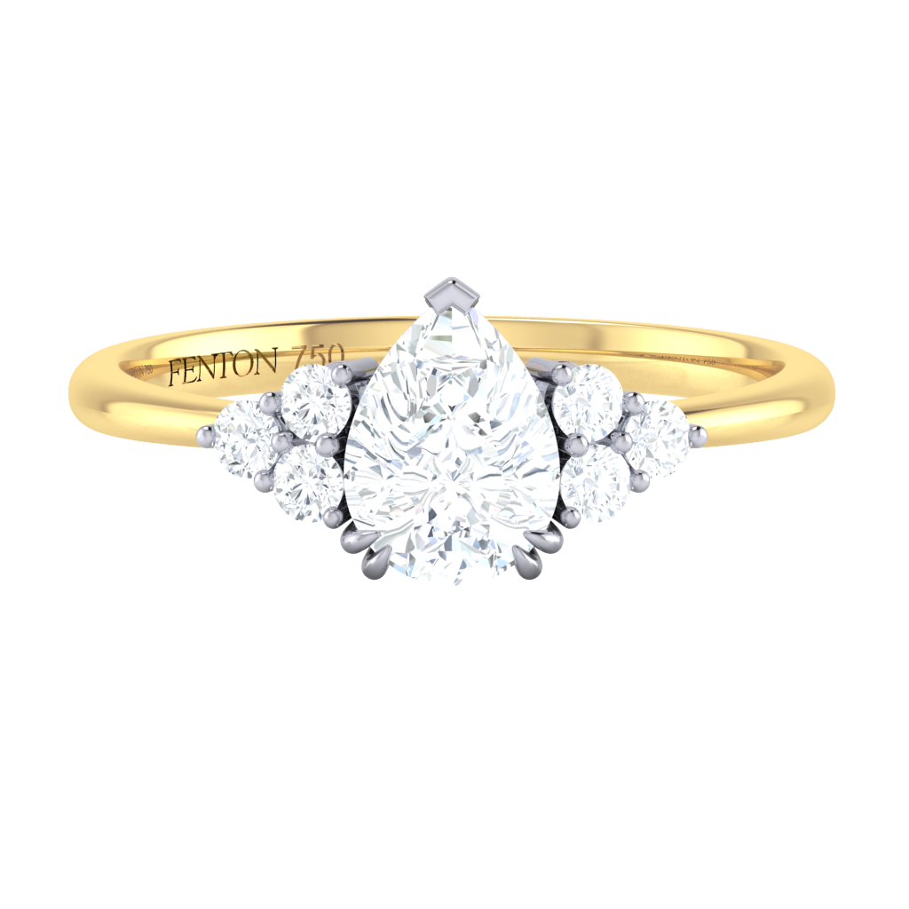 Lab Grown Diamond Trefoil 18K Yellow Gold Ring (IGI LG526287668) – Fenton