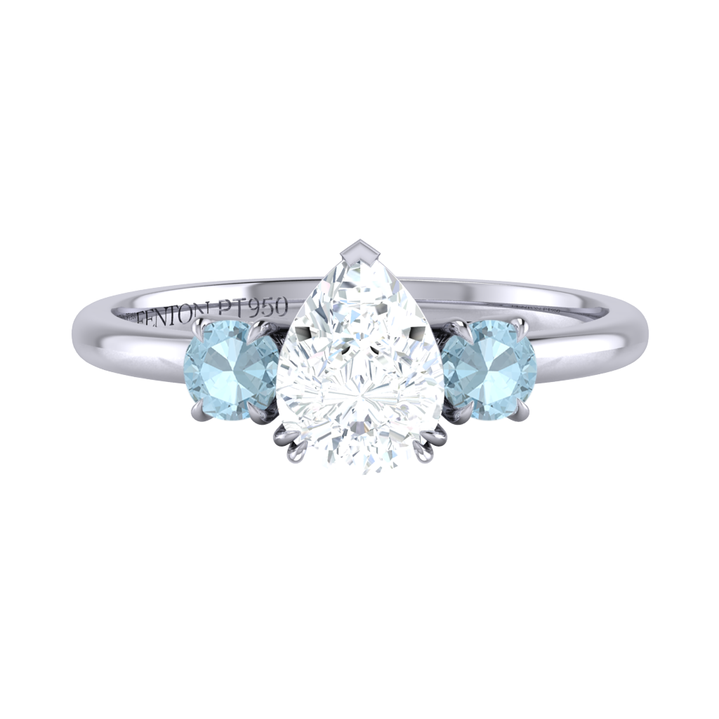 Lab Grown Diamond Trilogy Platinum Ring (IGI LG694591082) – Fenton