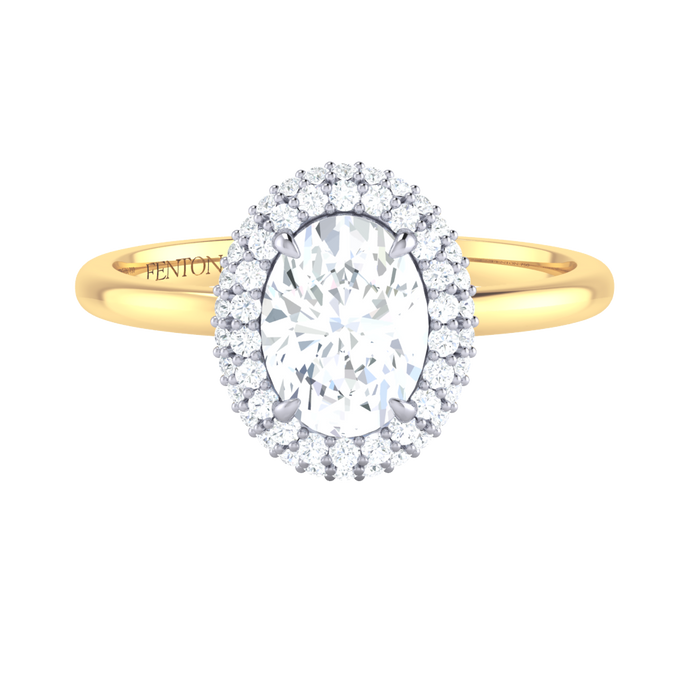 Solar Diamond Vintage Oval Cut Diamond 18k Yellow Gold 1ct – Fenton