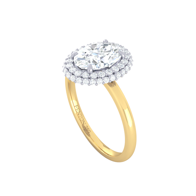 Solar Diamond Vintage Oval Cut Diamond 18k Yellow Gold 1ct – Fenton